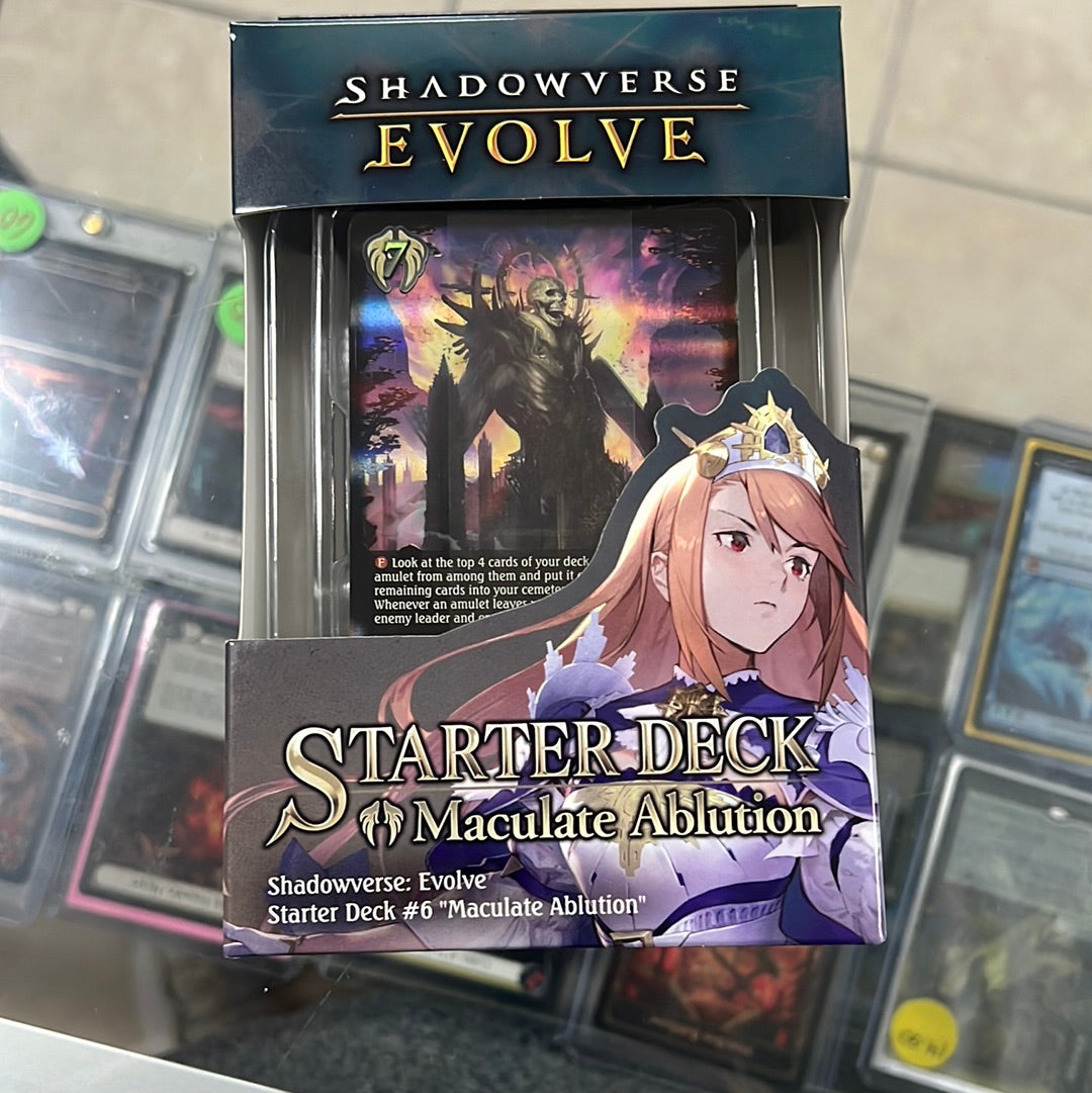 Shadowverse Evolve TCG: Starter Deck #6 Maculate Ablution – Hyper Collectibles